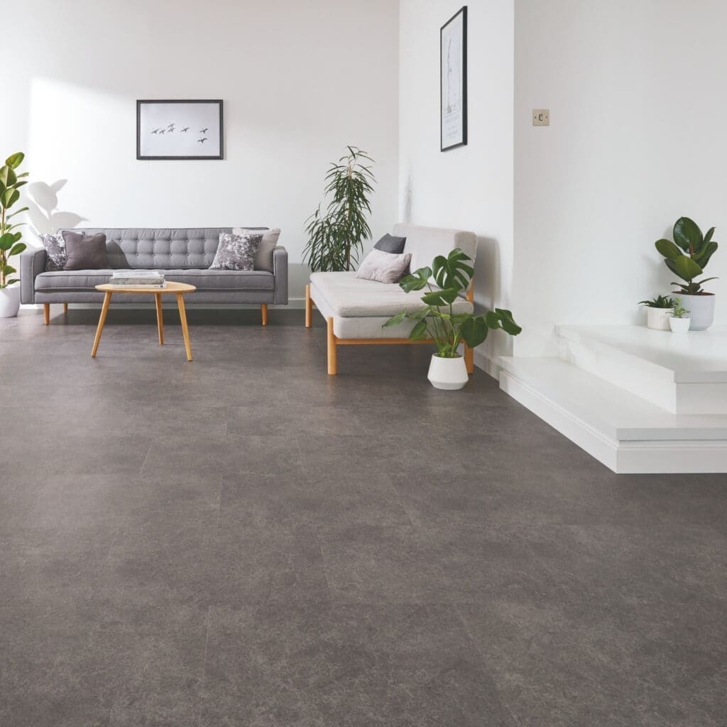 Karndean Van Gogh Volcanic Black Rigid Core Luxury Vinyl Flooring (LVT ...